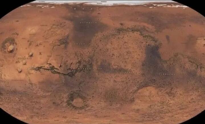 Maps of the red planet reveals history of water on Mars see in pics ...