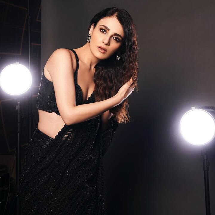 Radhika Madan Is Captivating In A Stunning Black Saree; PICS