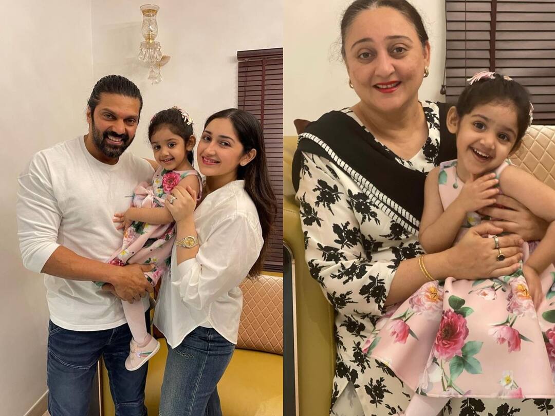 IN PICS Actor Arya Sayyeshaa family photos with baby | Arya Sayyeshaa ...