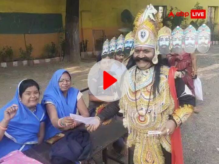 Rajasthan Assembly Elections 2023 a person dressed as Ravan reached ...