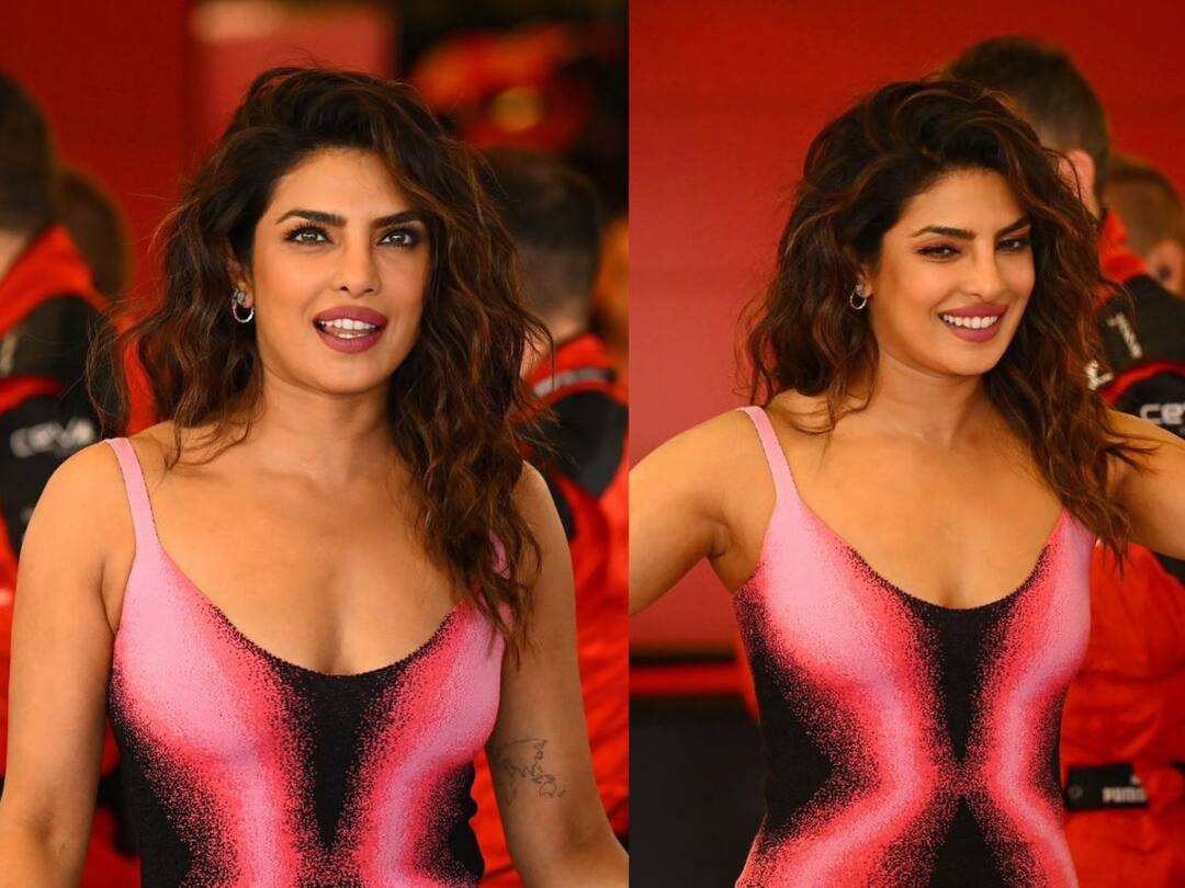 Priyanka Chopra Rocks Thigh Slit Dress At 2023 F1 Abu Dhabi GP With A List Celebs Watch Videos