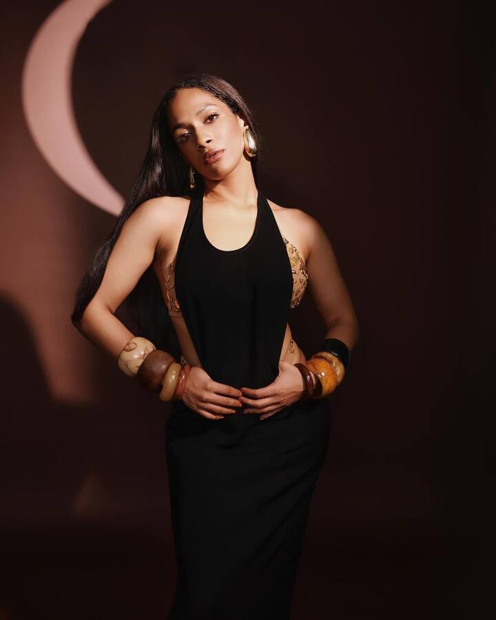 Masaba Gupta Shows Off Her Curves In A Biscuit Bra And Black Outfit ...