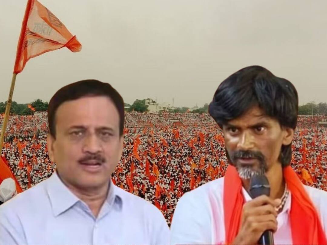Manoj Jarange entered Jamner city Criticism of Girish Mahajan From the Maratha reservation ...