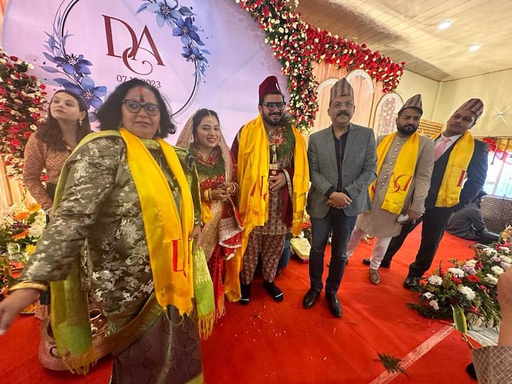 In Pics, Wedding ceremony of CM Mamata Banerjee's nephew Abesh Banerjee at Kurseong, Attended by ...