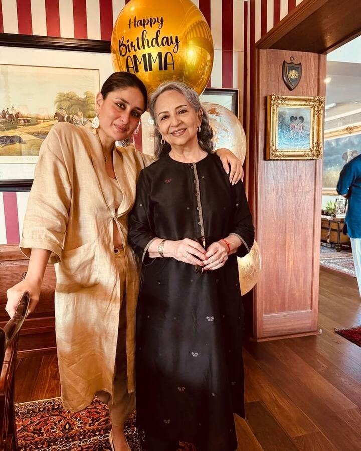 Photos Of Sharmila Tagore Birthday Celebration With Saif Ali Khan, Kareena Kapoor, Sara Ali Khan ...