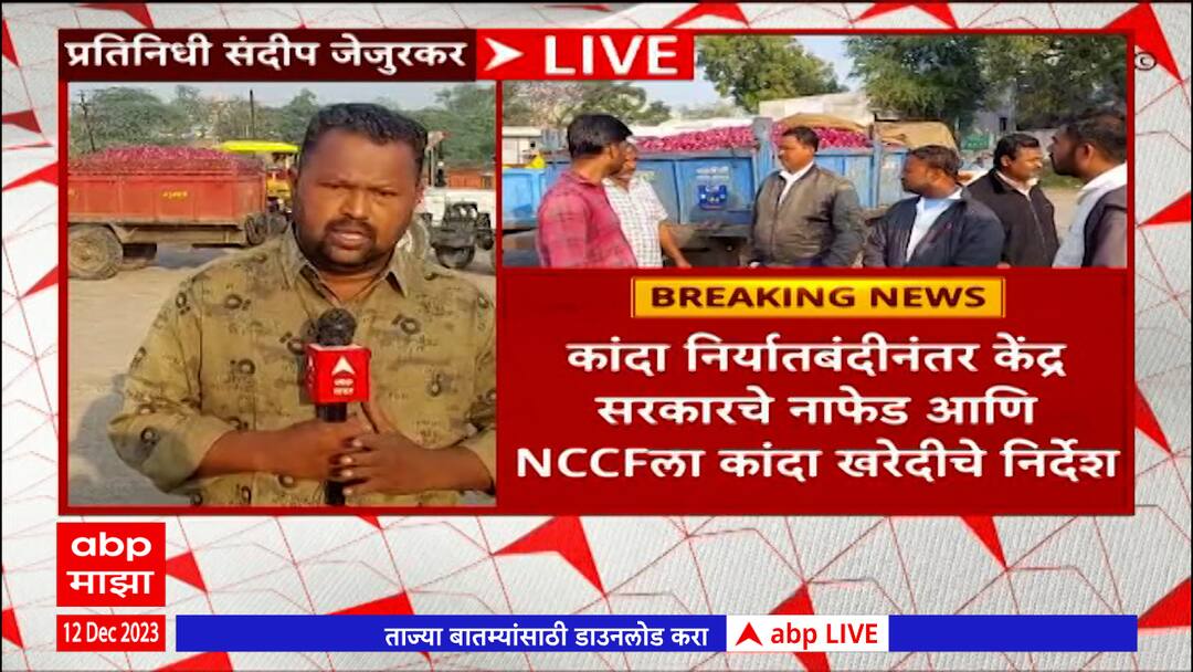 Nashik After Onion Export Ban central government order To NAFED and NCCF for Purchasing Onion ...