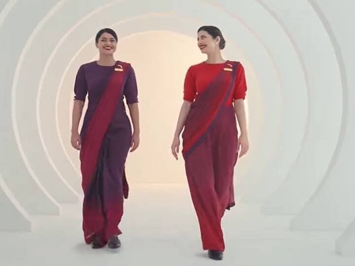 Air India Unveils new uniform for Pilots Cabin Crew designed by Manish ...