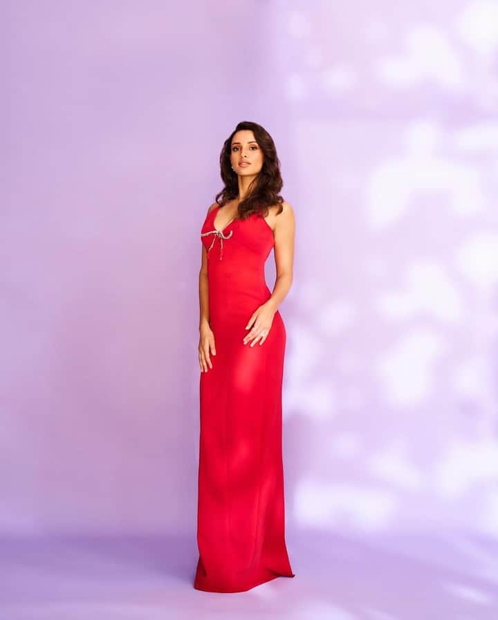 Triptii Dimri Looks Christmas Ready In A Red Body-Hugging Dress; PICS