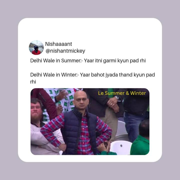 Delhi Weather Memes on social media many said it is only snowfall ...