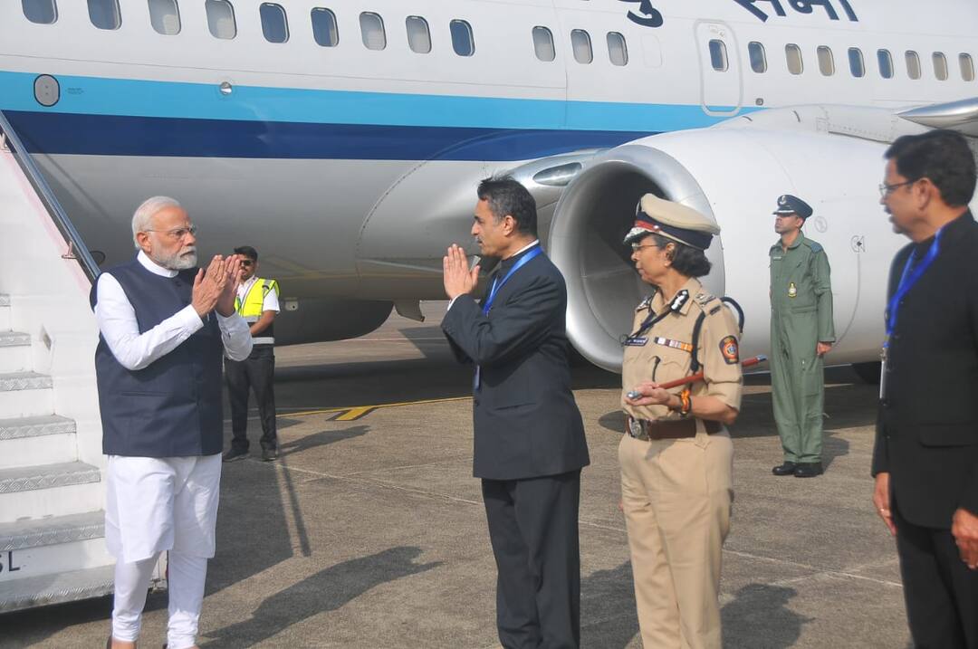 National Youth Festival 2024 Arrival of PM Narendra Modi in Nashik ...