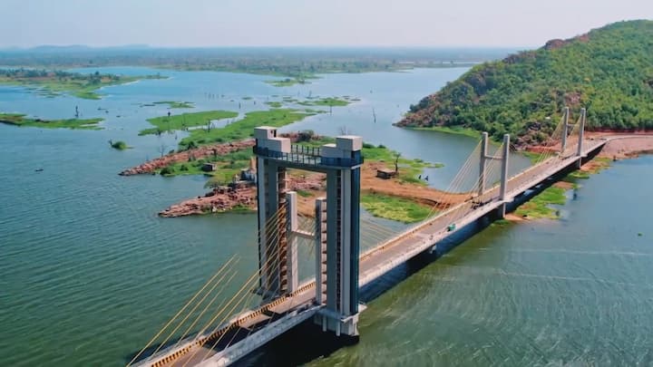 nagpur ambhora cable stayed bridge on border of bhandara and nagpur ...