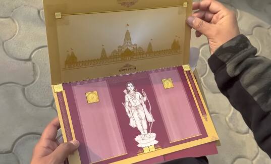 Ram Mandir invitation letter has pictures of Lord Ram idols and Ayodhya ...