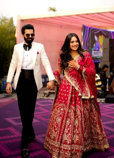 The first picture of Punjabi Model Sruishty Mann's wedding reception ...