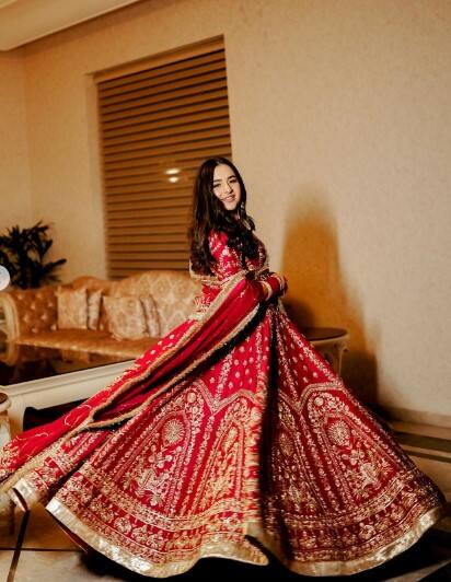 The first picture of Punjabi Model Sruishty Mann's wedding reception ...