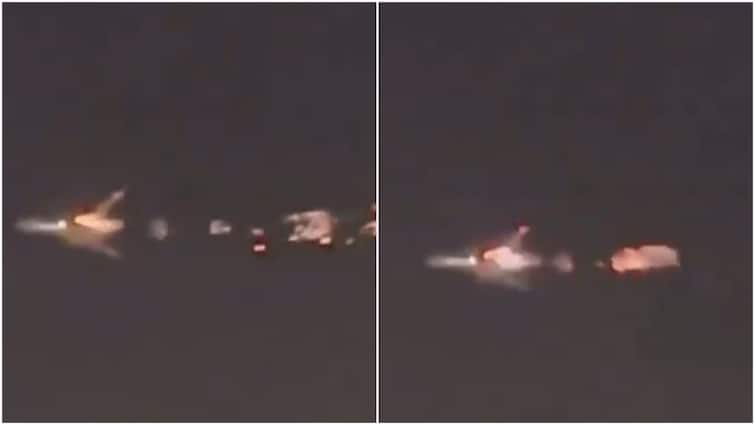 Video Boeing Cargo Plane Catches Fire In Sky Makes Emergency Landing
