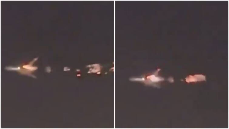 Video Boeing Cargo Plane Catches Fire In Sky Makes Emergency Landing