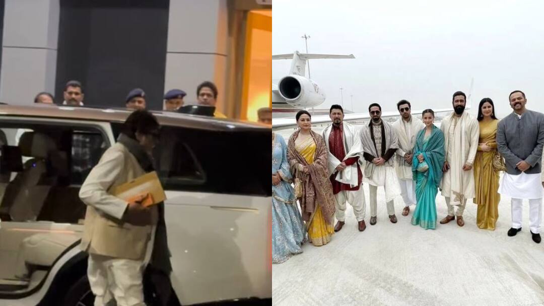 Ram Mandir Inauguration: Rajinikanth, Amitabh Bachchan, Ranbir Kapoor & Others Reach Ayodhya For ...