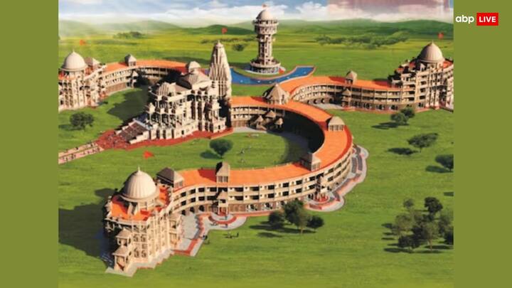World first Om shape Mandir in rajasthan Indian Unique Shiva temple ...