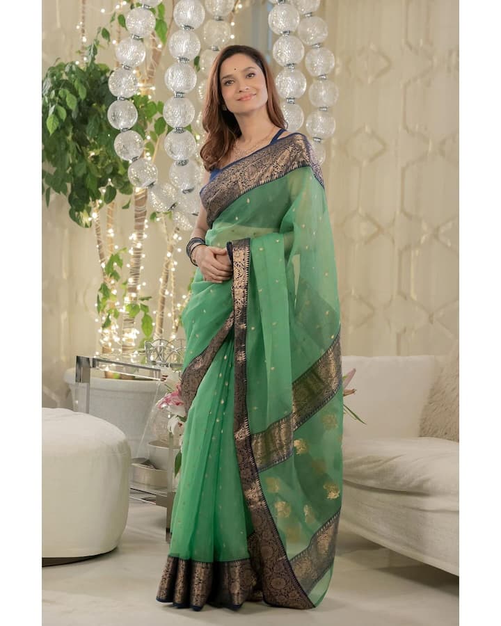 Ankita Lokhande All Sarees Photos From Bigg Boss 17 House