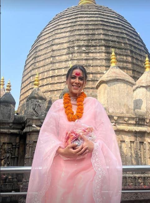 Photos Of Nia Sharma's Visit To Kamakhya Temple