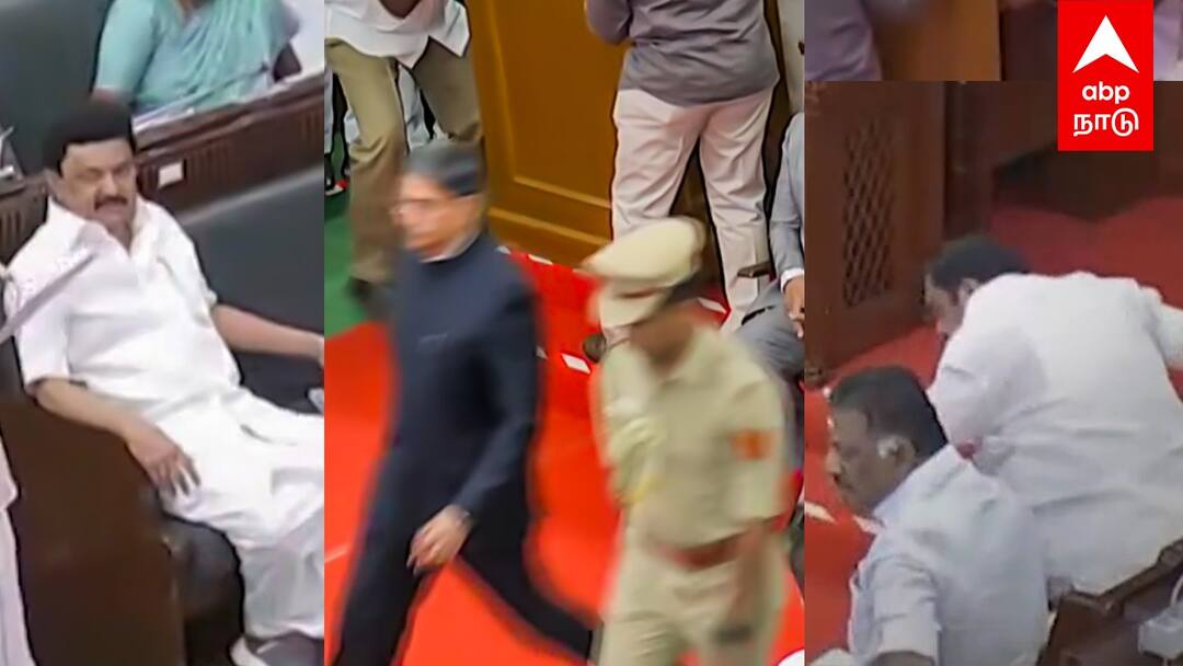 EPS Stands up while RN Ravi Walkout from TN Assembly - watch video | RN ...