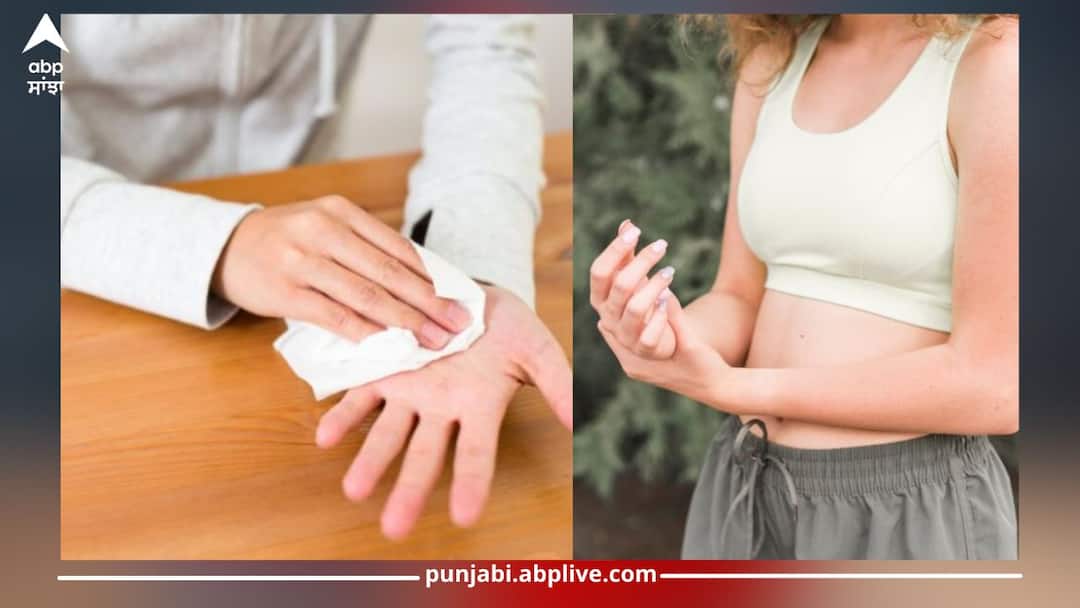 Sweating palms without doing any physical work it can be symptom of ...