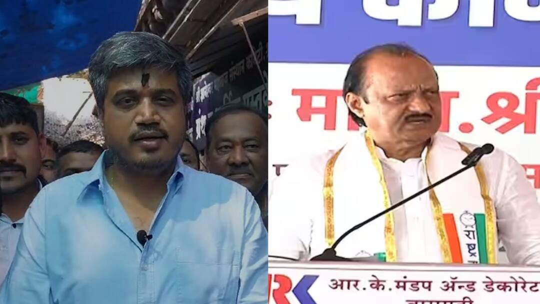 NCP sharad Pawad Leader Rohit Pawar On DCM Ajit Pawar statement Oppose ...