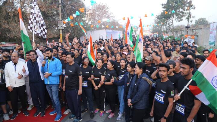 Kota division first full marathon Tiranga Run 2.0 took place ANN | In ...