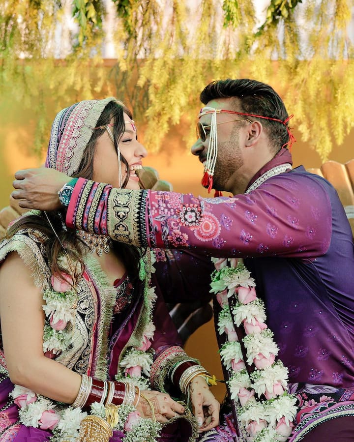 First Photos Of Divya Agarwal And Apurva Padgaonkar Wedding