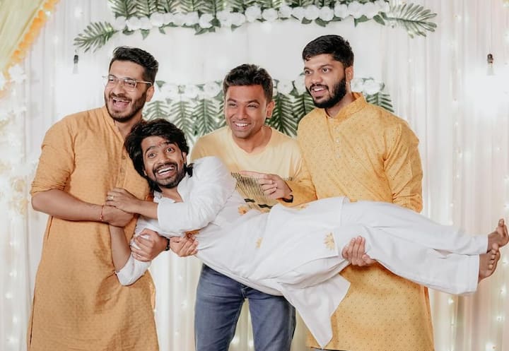 Prathamesh Parab Wedding Haldi and Mehendi ceremony photo shared on social media detail marathi ...