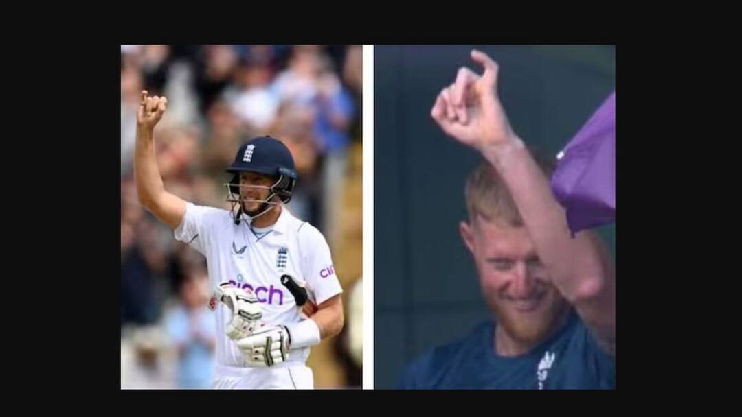 Joe Root Pinky Finger Gesture Ben Stokes Reaching Ton Goes Viral Reason ...