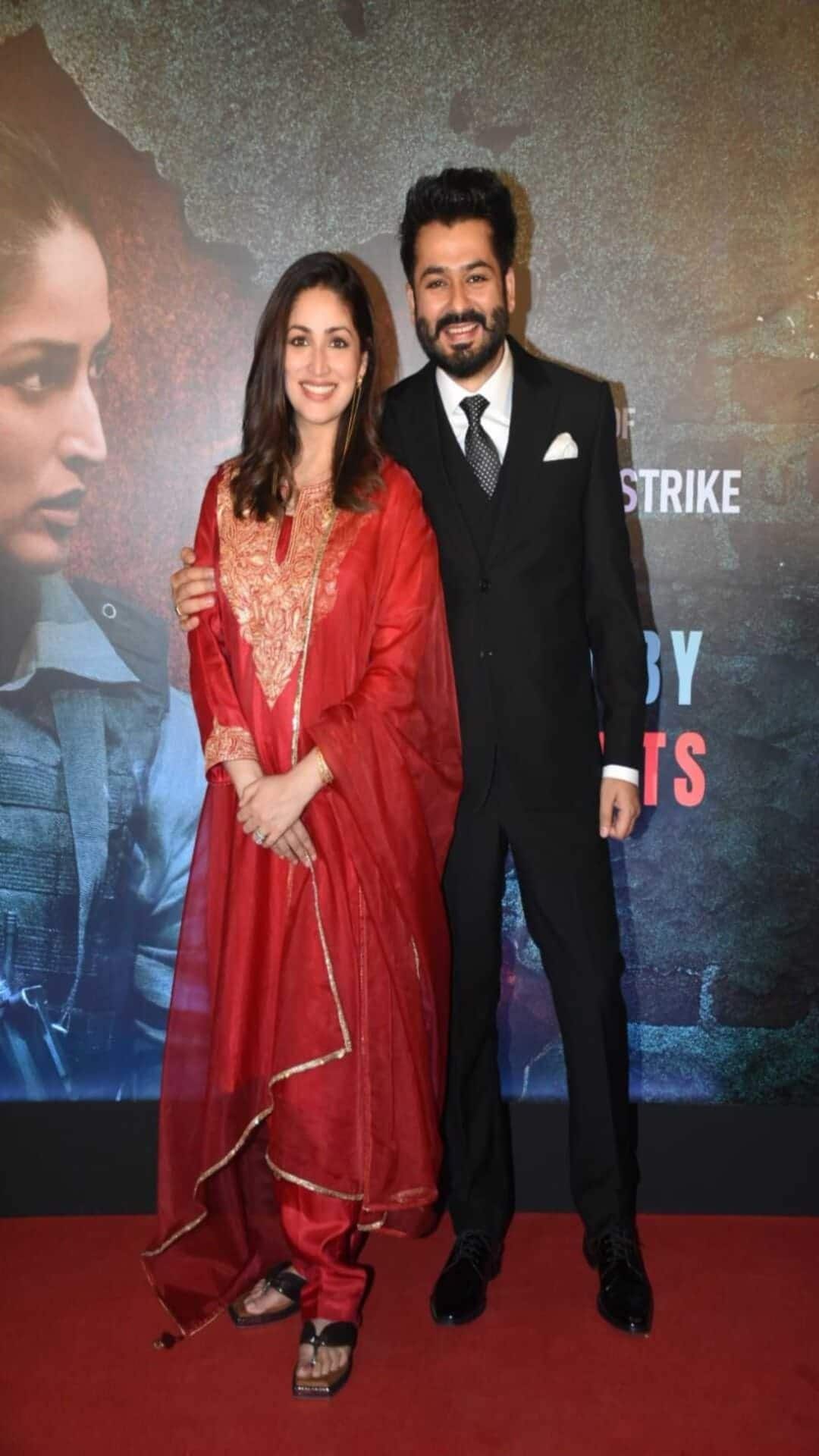 Yami Gautam, Aditya Dhar Make A Stunning Couple At Article 370 Screening