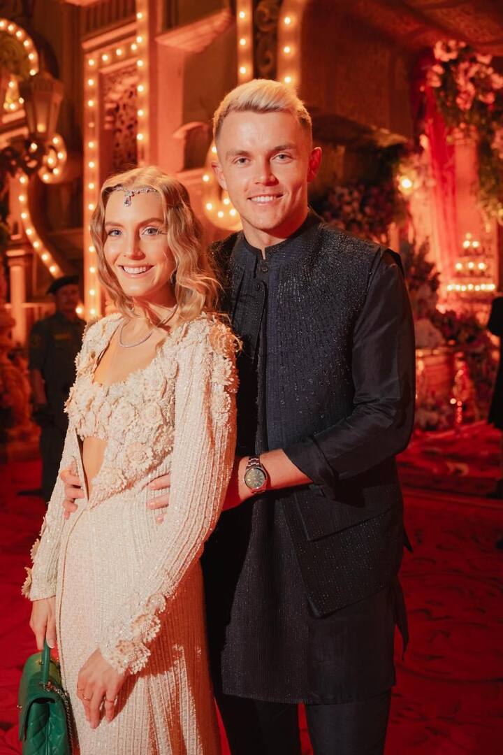 MS Dhoni DJ Bravo Sam Curran Attends Anant Ambani Pre Wedding ...
