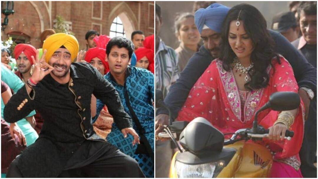 when ayaj devgn prank on sonakshi sinha on the set of Son of Sardaar ...