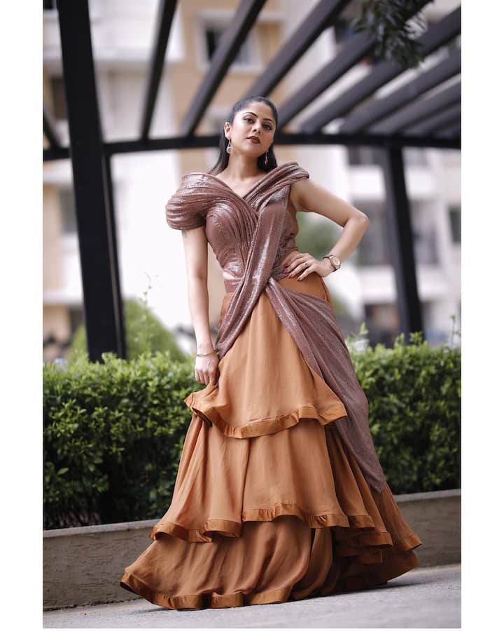 Sharmitha Gowda beautiful photos brahmamudi serial rudrani | Brahmamudi ...