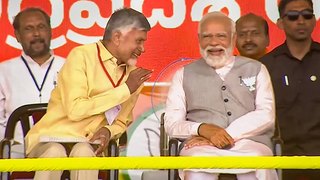 Lok Sabha Elections PM Narendra Modi Rips Into Congress At NDA Rally With Chandrababu Naidu In ...