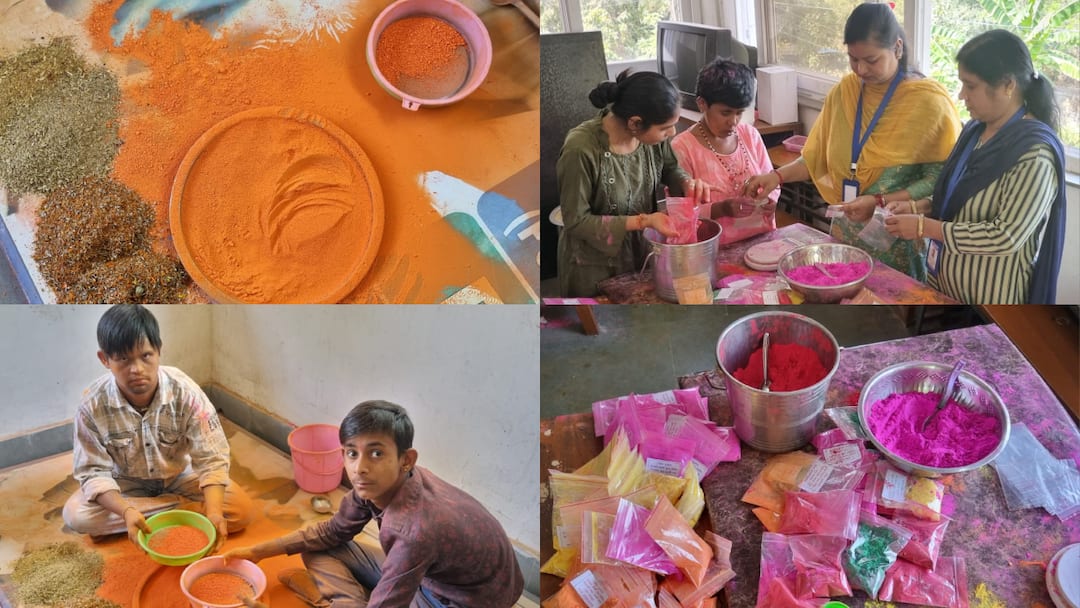 Holi 2024 Jabalpur Disabled Children Prepared Eco Friendly Gulal ann ...