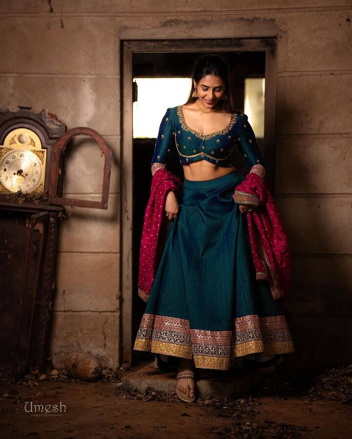 Kantara Heroine Sapthami Gowda Stunning in Traditional Look Instagram ...