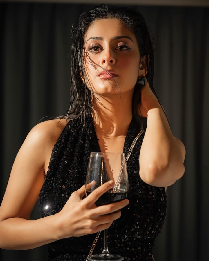 Isha Malviya Slays In Little Black Shimmer Dress In Latest Instagram Photos