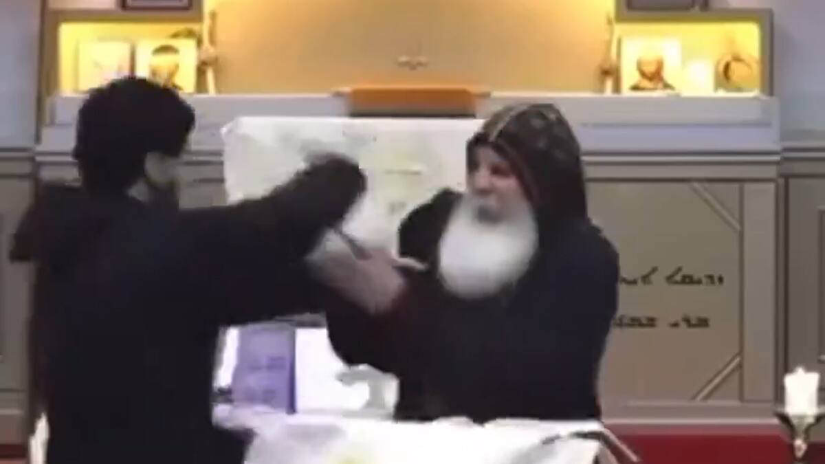 Sydney Church Attack: Video Of Teen Attacker Violently Stabbing Bishop ...