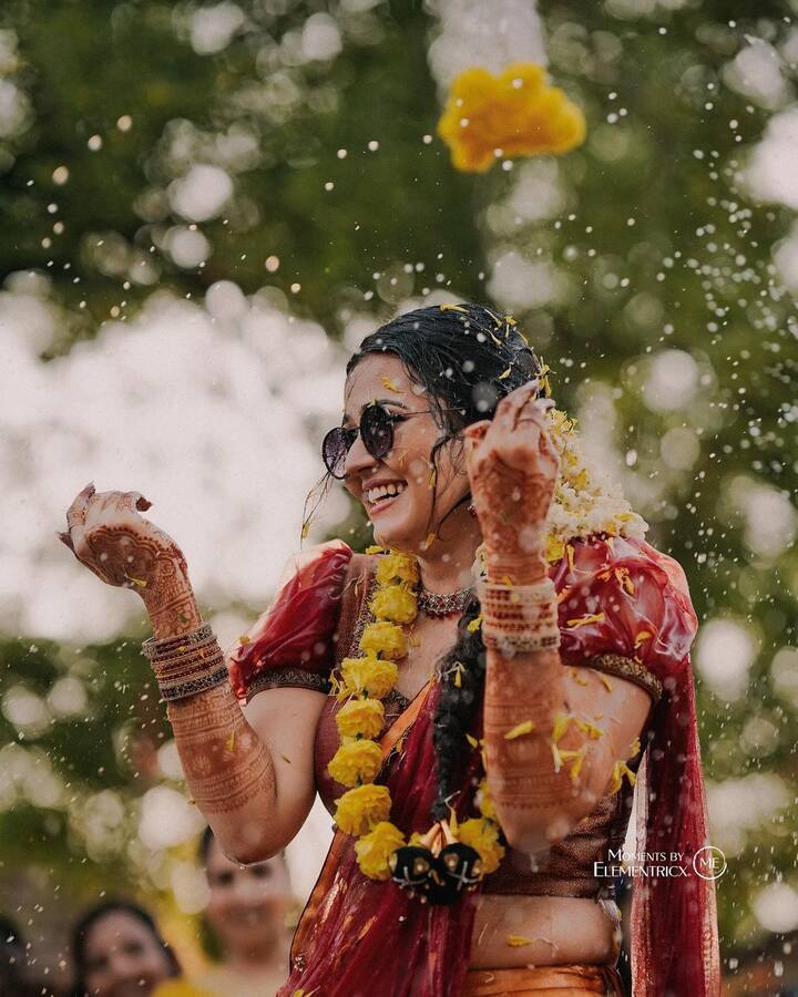 Photos: Malayalam Actors Aparna Das And Deepak Parambol Haldi And ...