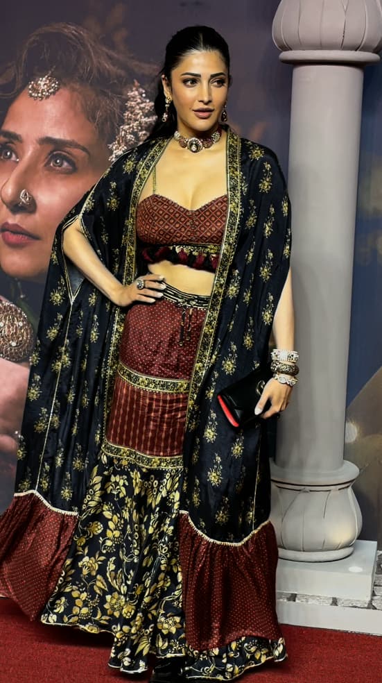 Heeramandi Screening sonakshi sinha richa chadha black saree look alia ...