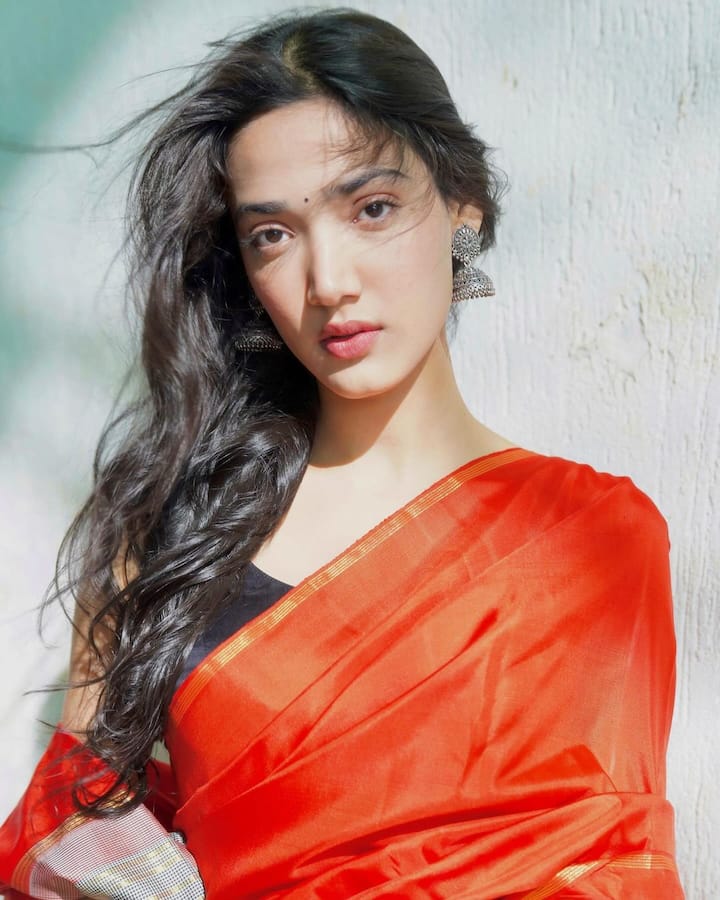 12th Fail Actress Medha Shankar Oozes Glam In A Red Saree; SEE PICS