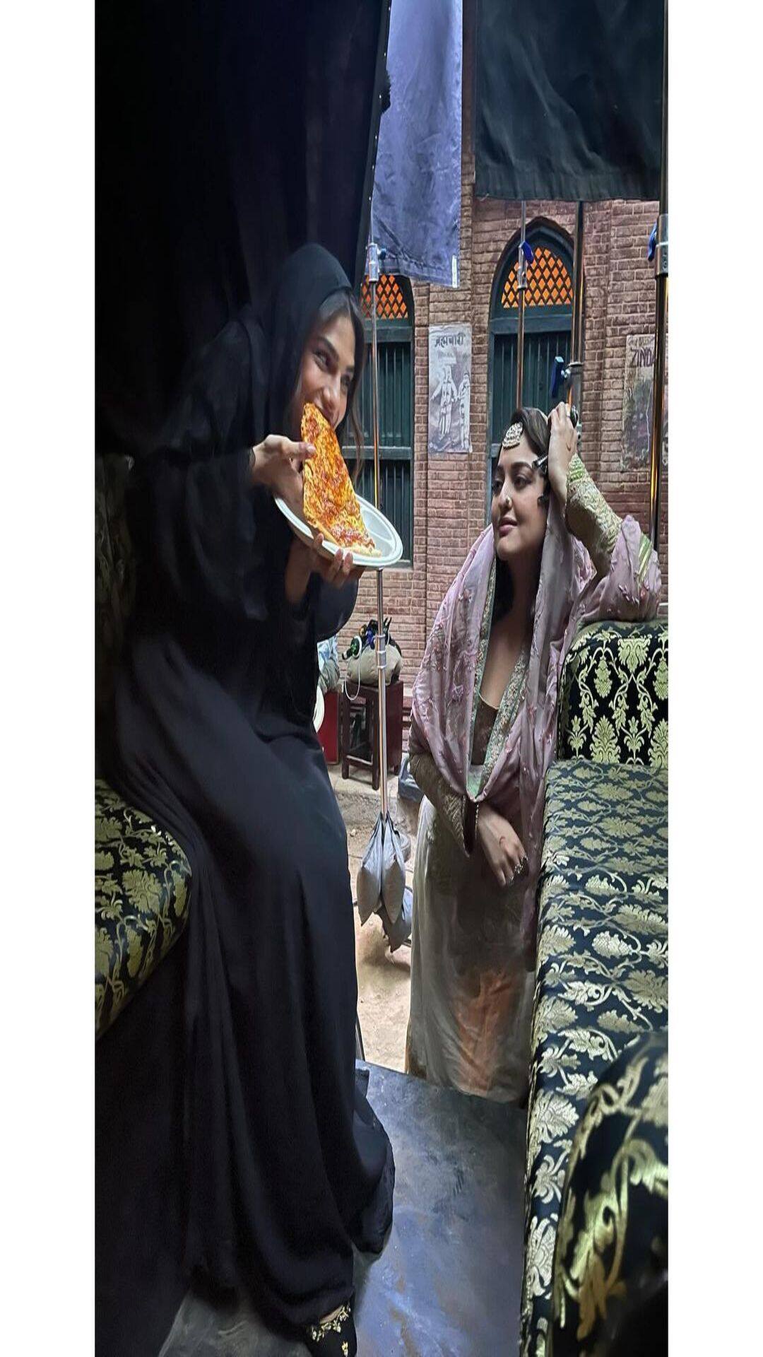 Sharmin Segal Shares Heeramandi Bts Pictures