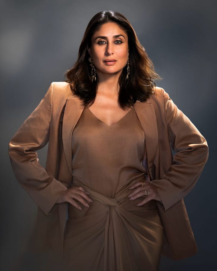 Kareena Kapoor Rocks The Summer Slip Dress With Brown Blazer See Pics