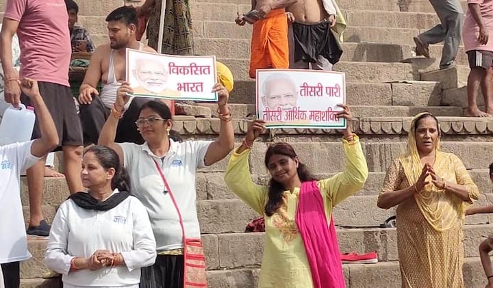 PM Modi Oath Taking Ceremony Worship in Kashi Special Aarti on Ganga ...