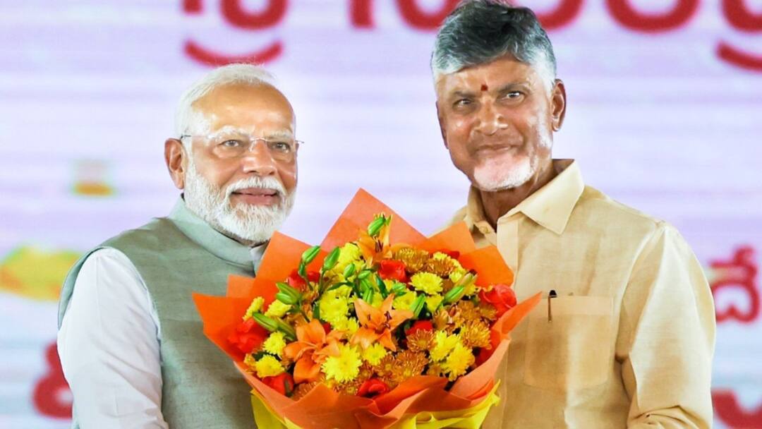 PM Modi Andhra Pradesh CM Chandrababu Naidu Oath Taking Ceremony
