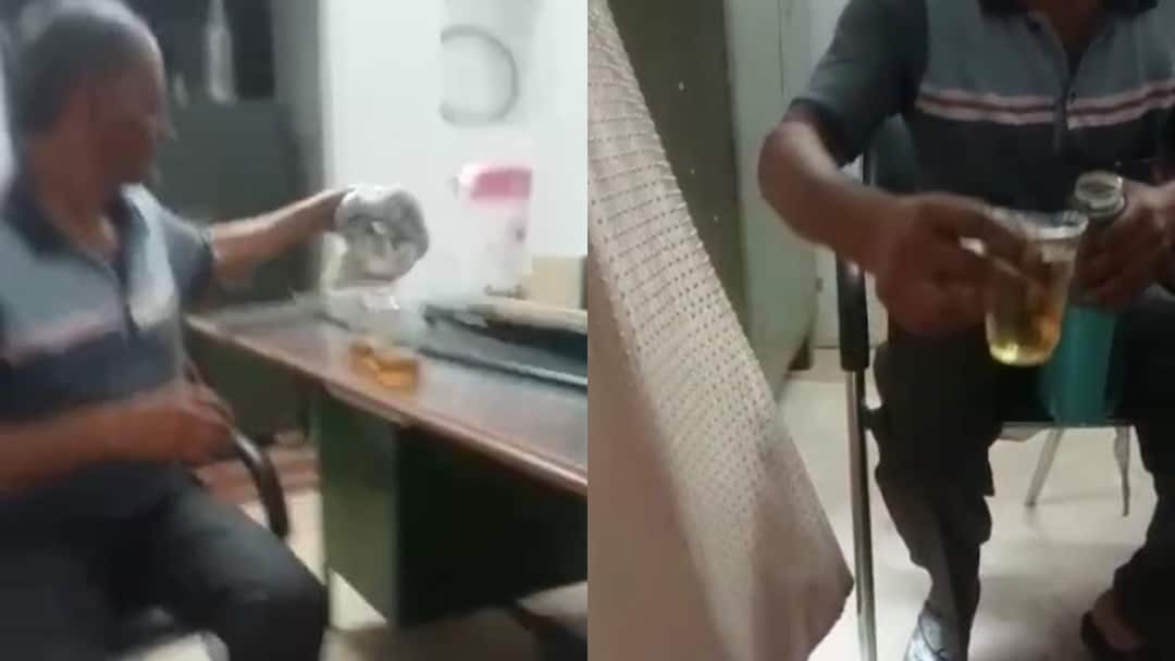 Agra ASI Protected Campus Liquor Party Video Viral on Social Media Employees Watch Video ann ...