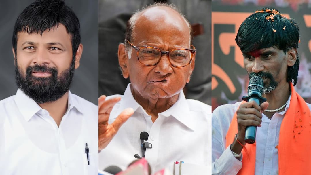 Laxman Hake on Sharad Pawar should express Maratha reservation Manoj Jarange Maharashtra Marathi ...