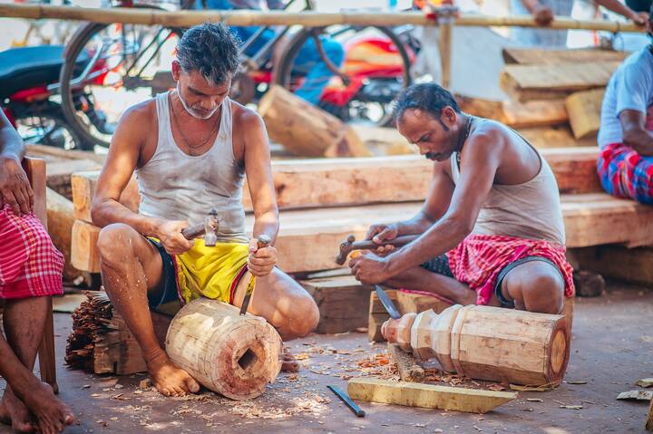 Jagannath Puri Rath Yatra 20224 Rath Making Process is in full swing ...